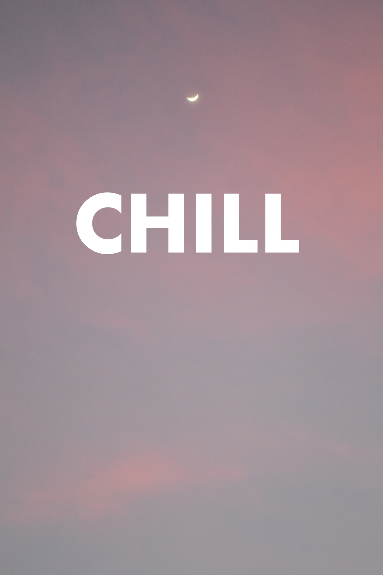 Chill, Moon, And Quote Image - Just Chill And Enjoy Life - 1280x1920 ...