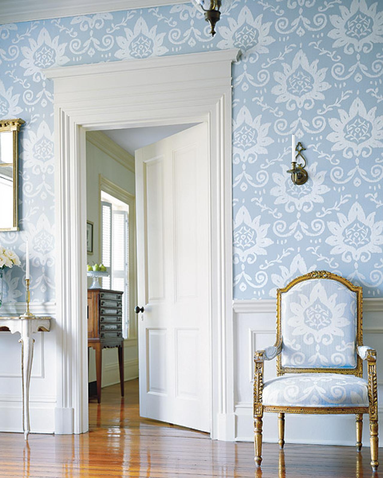 Contemporary Wallpaper With A Traditional Pattern - Designs For Home ...