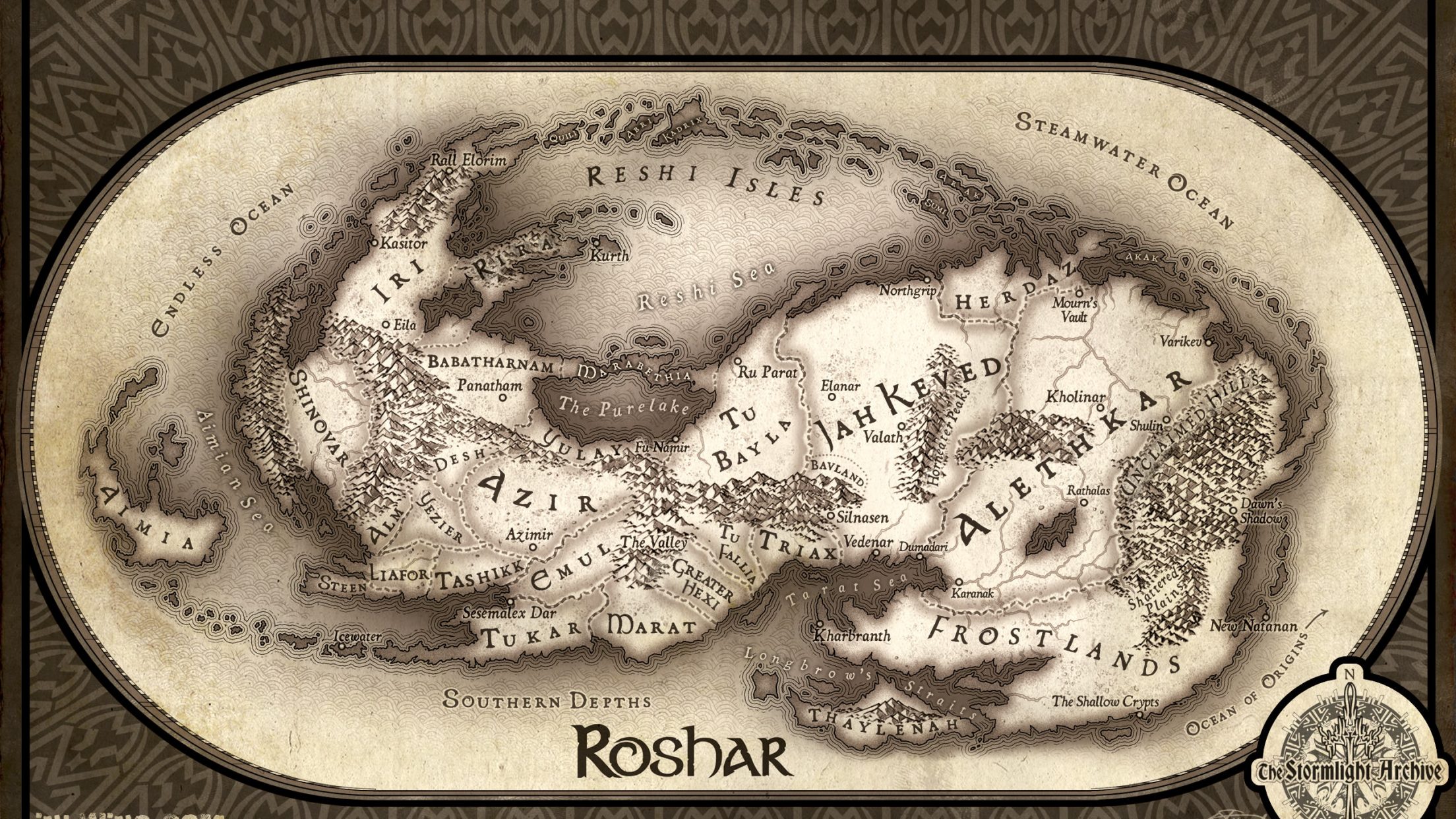 Stormlight Archive Map - 2208x1242 Wallpaper - teahub.io
