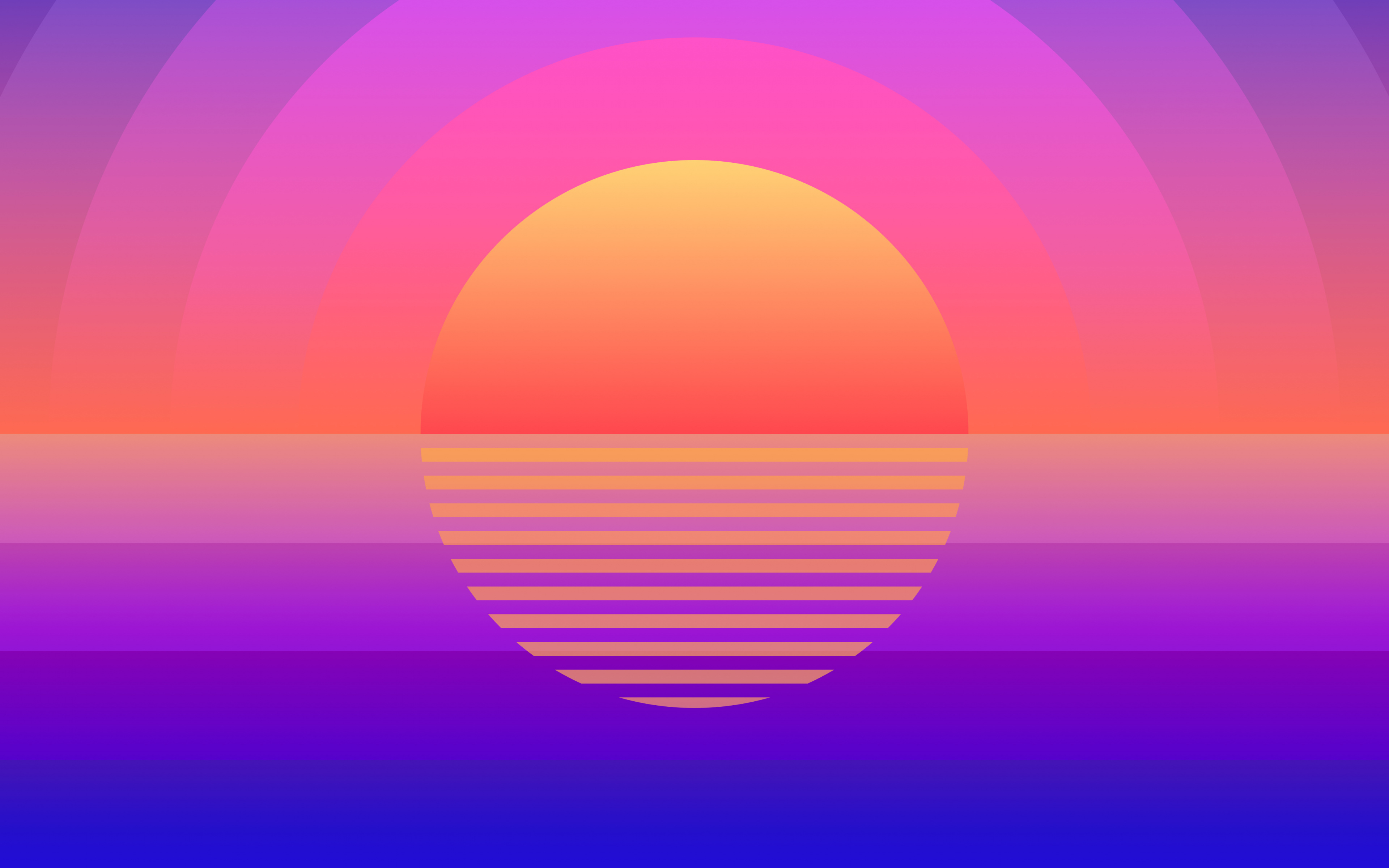 Sun Retro Art Geometric - 3840x2400 Wallpaper - teahub.io