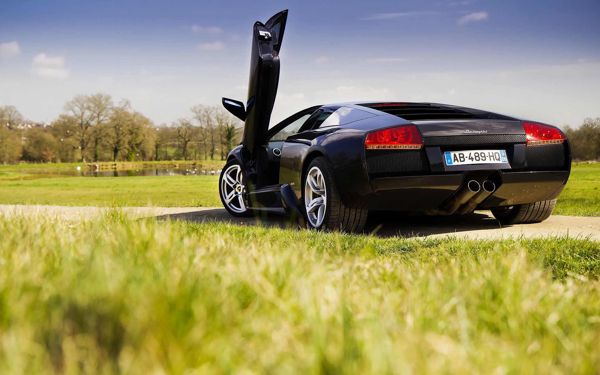 Download Charming Black Lamborghini Car - Full Hd Lock Screen Wallpaper ...