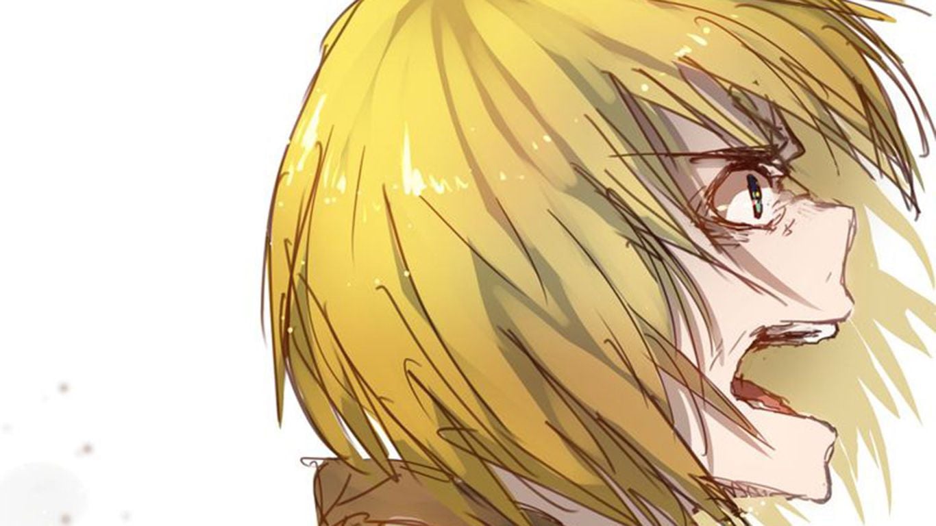 Angry Armin Arlert Attack On Titan Wallpaper - Anime - 1366x768 ...