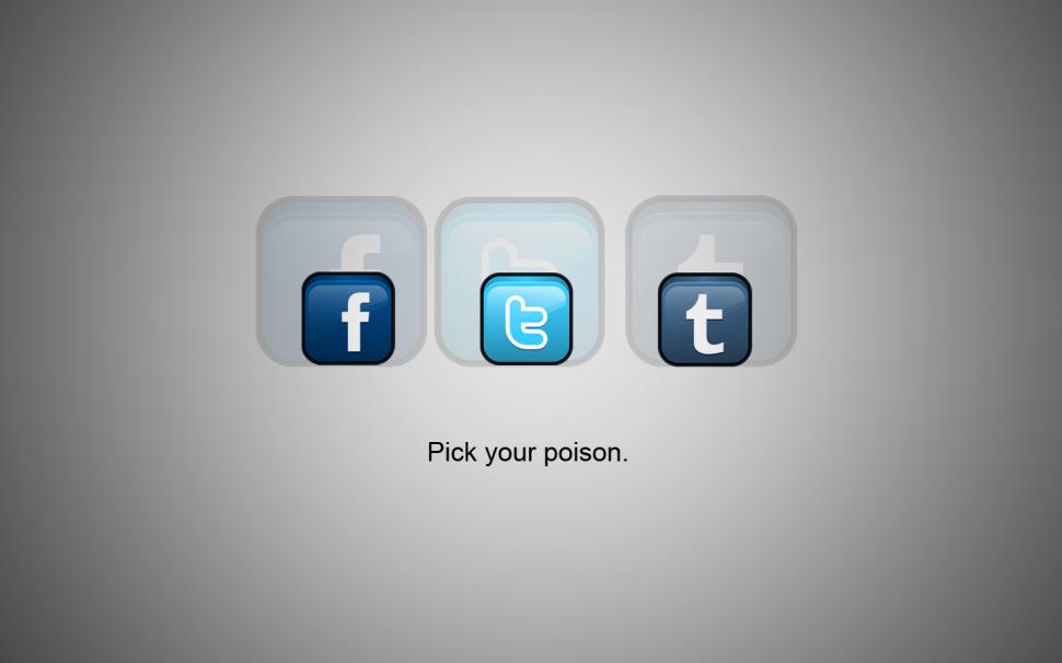 Social Media Poison Free Widescreen S Wallpaper,facebook - 970x606 ...
