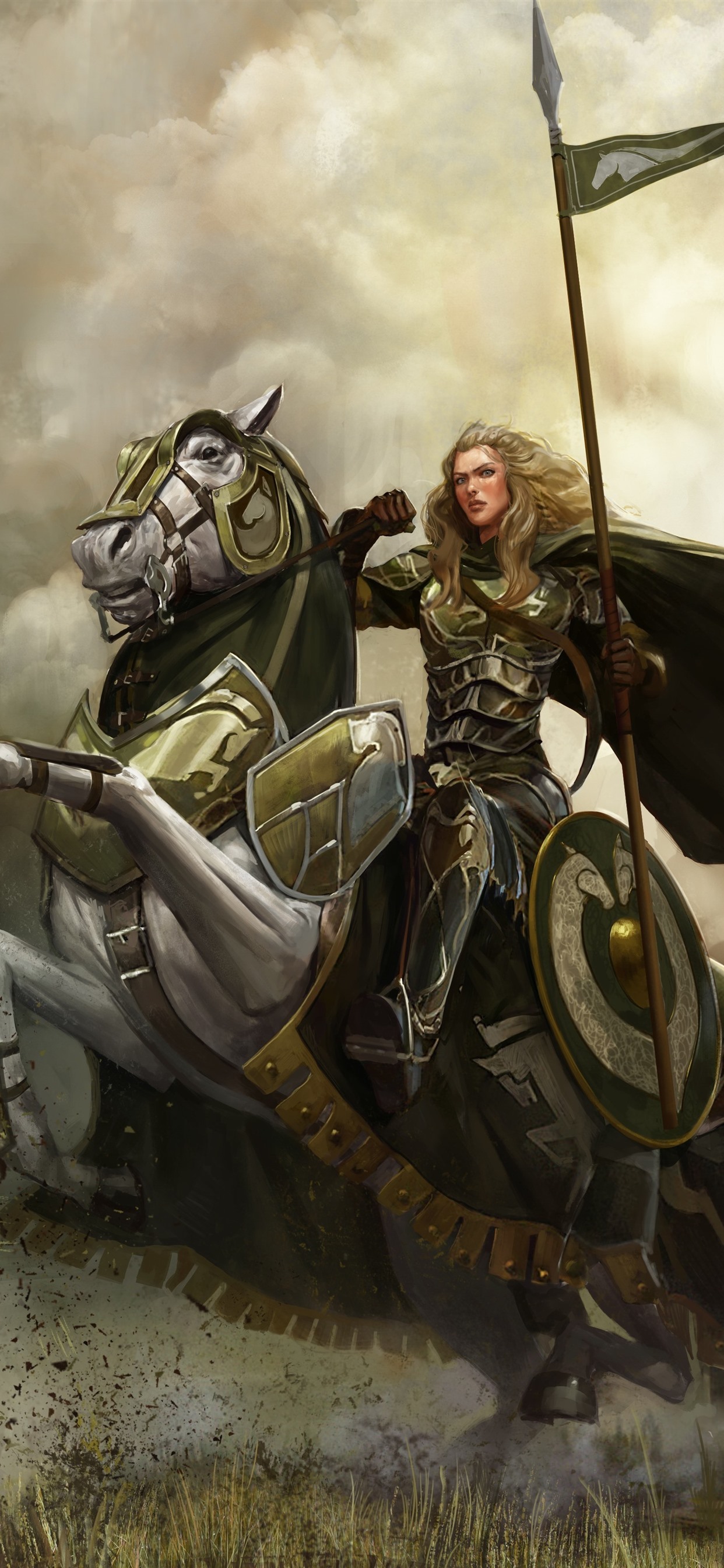 Artwork Rohan Lord Of The Rings - 1242x2688 Wallpaper - teahub.io