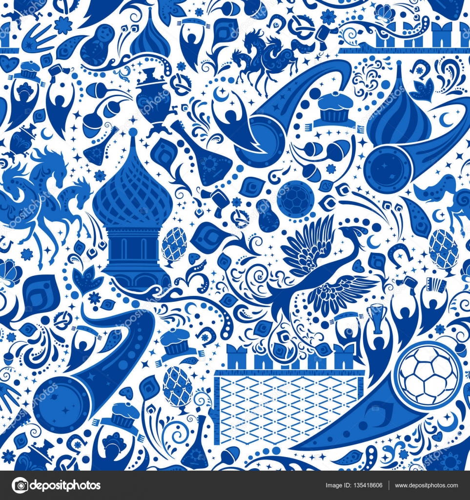 Russian Pattern Wallpaper