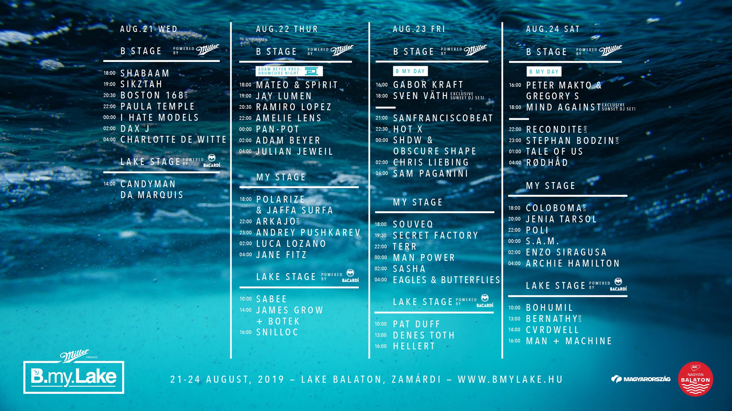Timetable - B My Lake 2019 - 2560x1440 Wallpaper - teahub.io