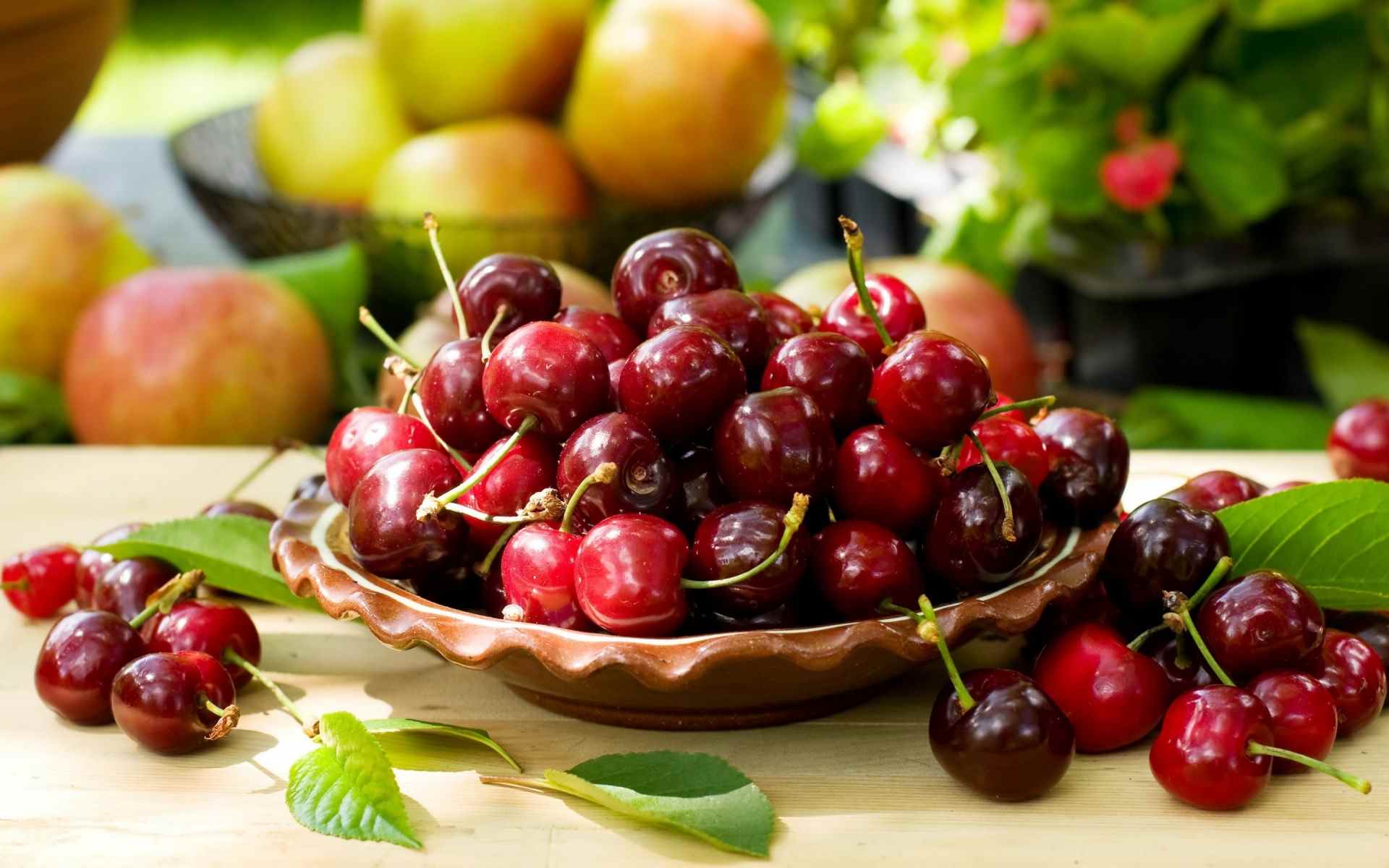 Wallpaper Hd Bowl Of Cherries - Cherries Hd - 1920x1200 Wallpaper ...