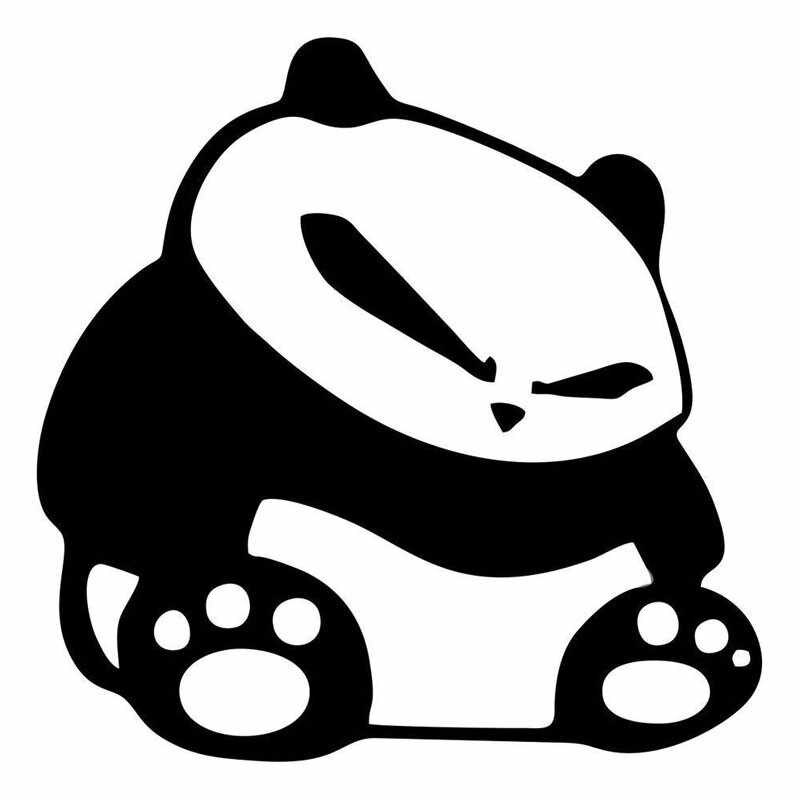 1cm Cartoon Panda Cool Face Vinyl Car Stickers Fashion - Mad Panda ...