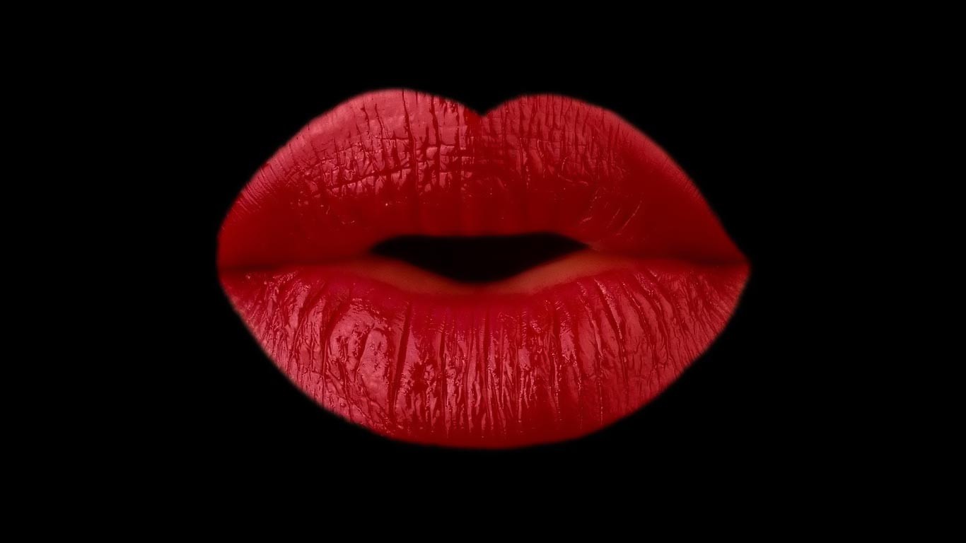 Bibir Oriflame Hd Wallpaper - Kissable Red Lips - 1366x768 Wallpaper ...
