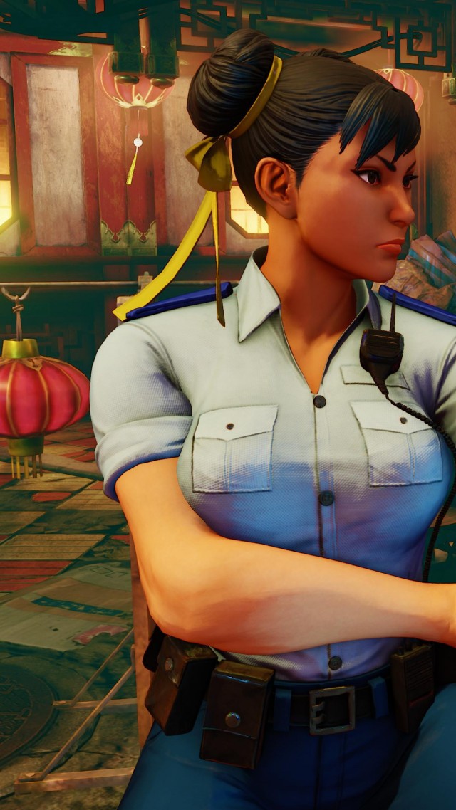Street Fighter 5 Chun Li Police - 640x1138 Wallpaper - teahub.io