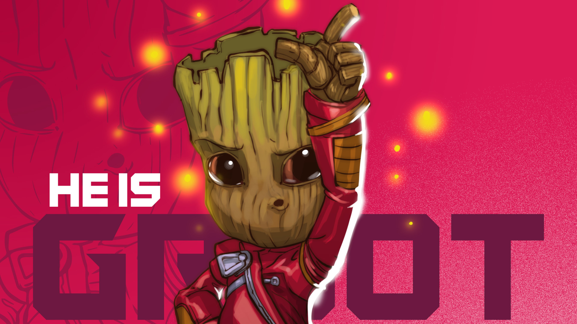 Dancing Baby Groot Background - 1920x1080 Wallpaper - teahub.io
