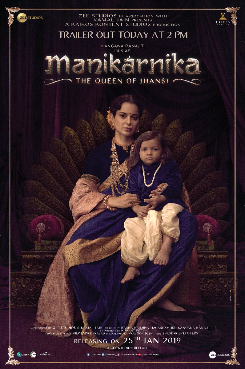 Poster Manikarnika The Queen Of Jhansi - 796x1200 Wallpaper - teahub.io
