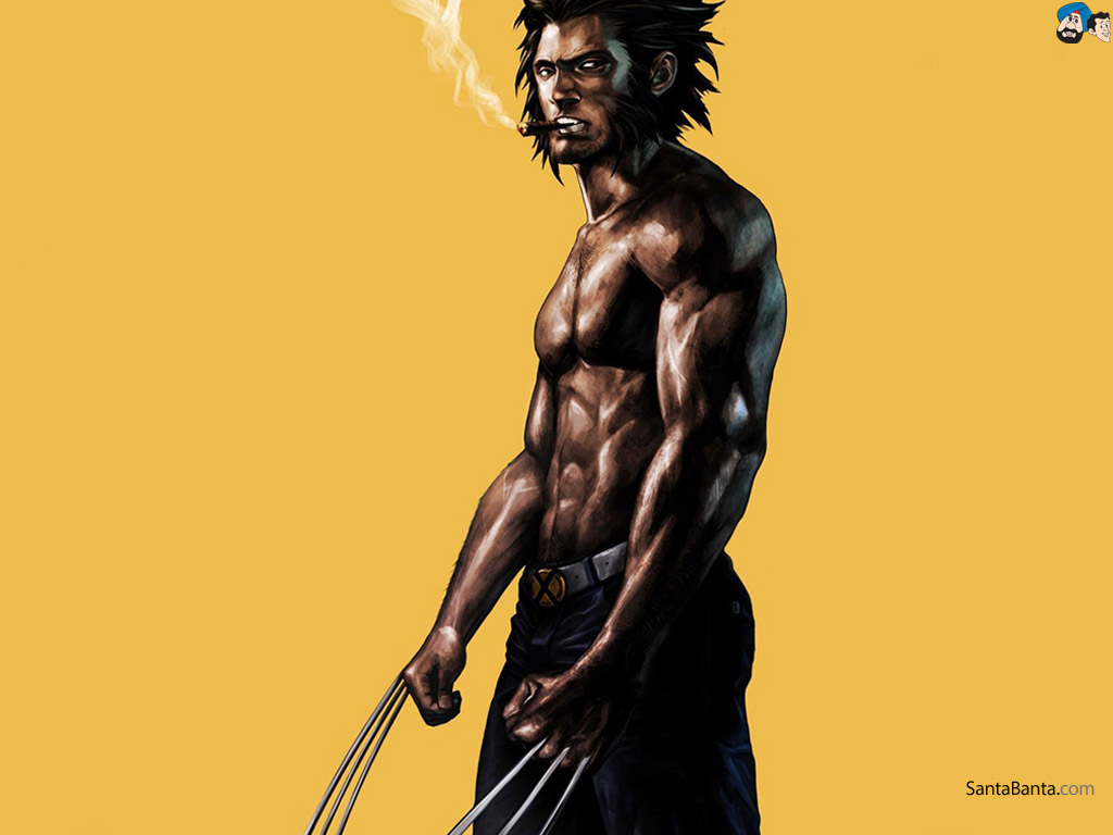 Logan Wolverine Smoking Cigar - 1024x768 Wallpaper - teahub.io