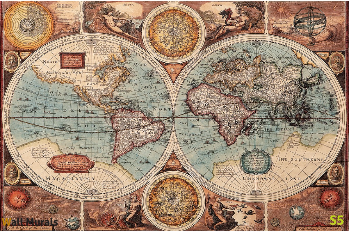Ravensburger Antique World Map - 1200x800 Wallpaper - teahub.io
