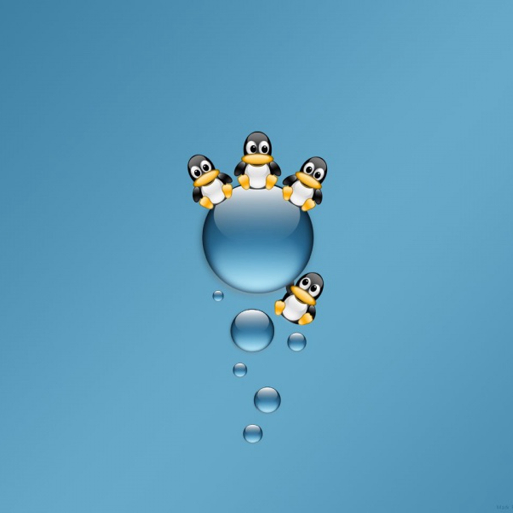 Linux Penguin Background