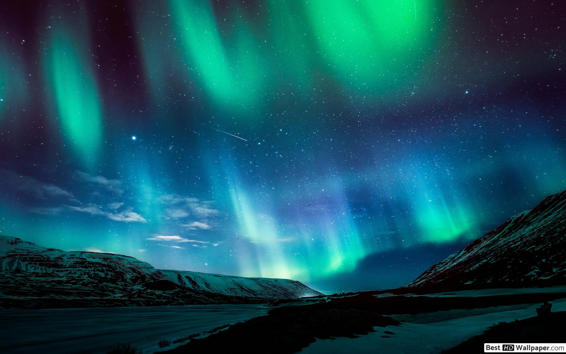 Aurora Boreal Azul Hd - 1920x1200 Wallpaper - teahub.io