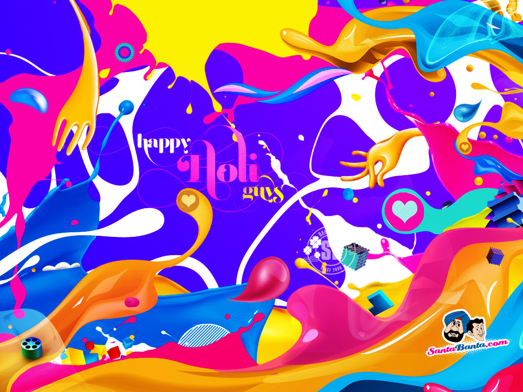 Happy Holi Dear Team - 1024x768 Wallpaper - teahub.io