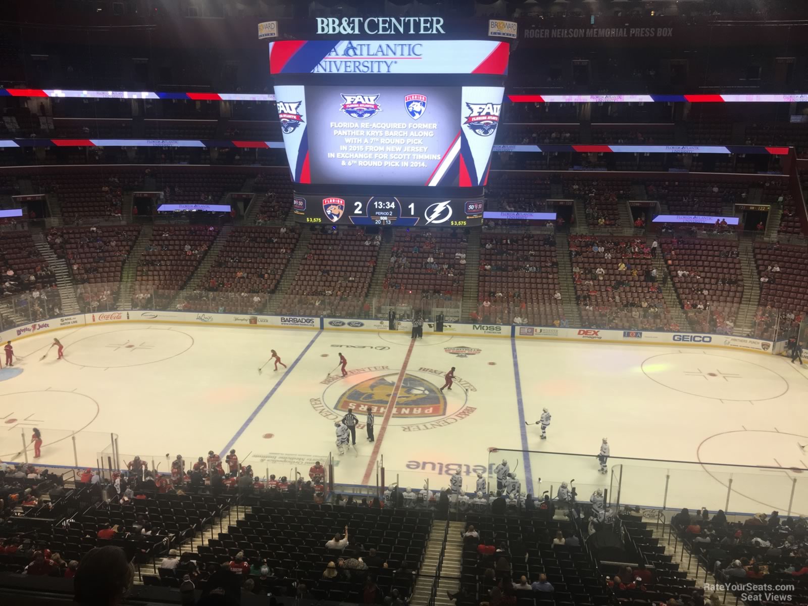 Seat View For Bb&t Center Club 1, Row - College Ice Hockey - 1600x1200 ...