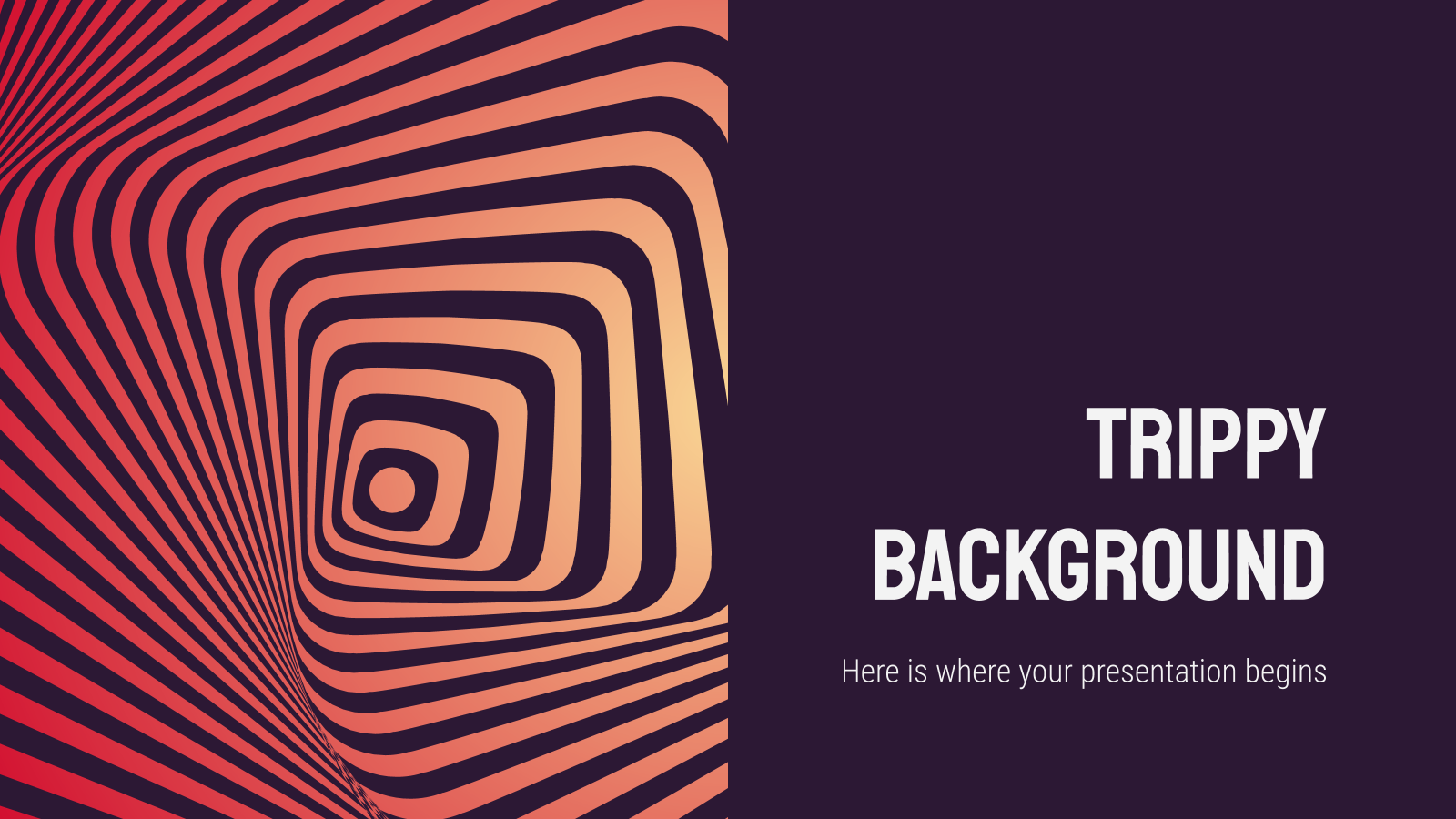 Trippy Background Presentation Template Thumbnails - Poster - 1600x900 ...