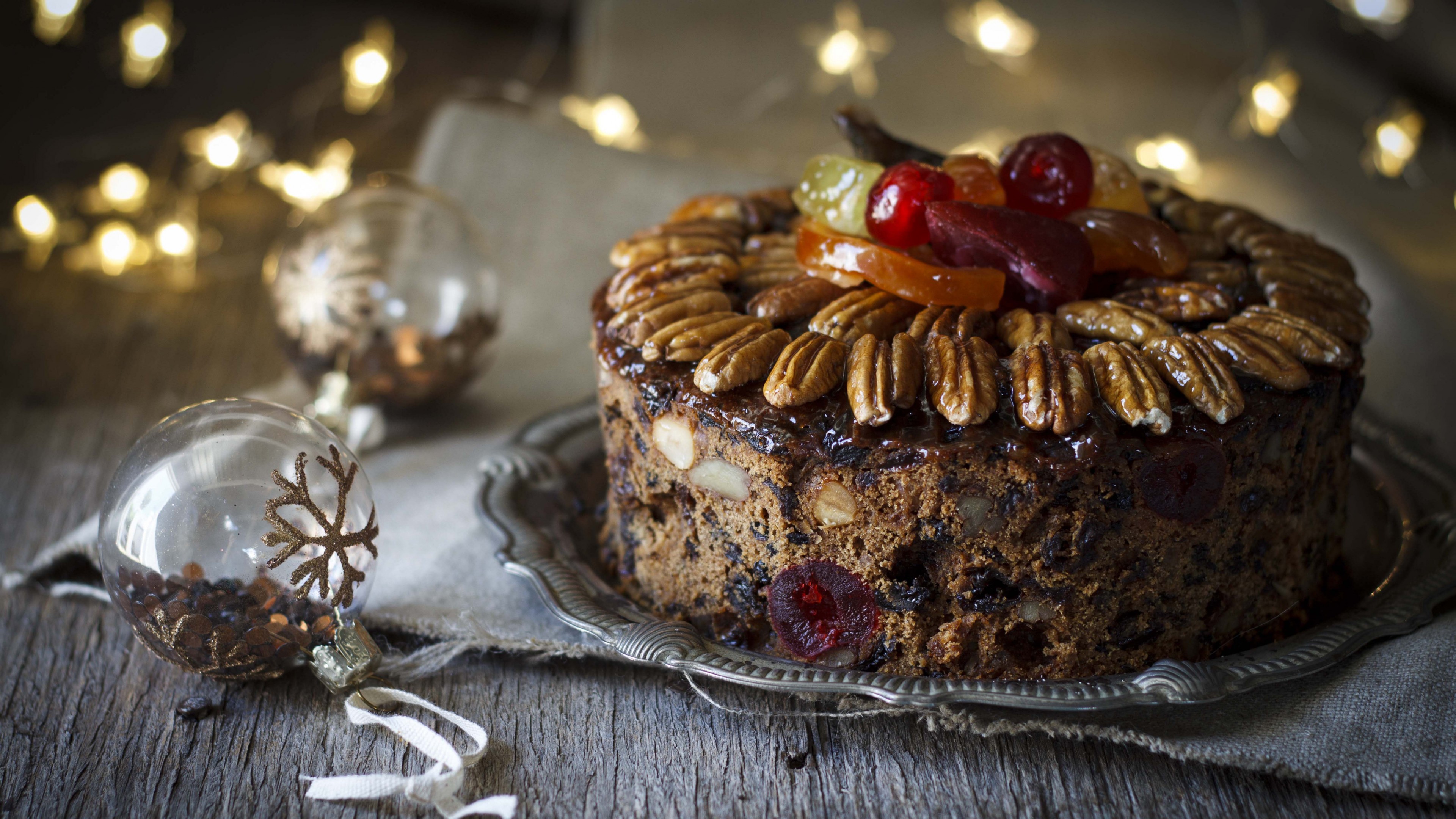 Cakes - Christmas Cake Wallpaper Hd - 3840x2160 Wallpaper - teahub.io
