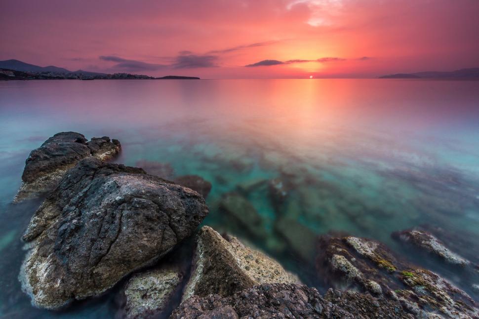 Sunrise Crete Wallpaper,sunrise Hd Wallpaper,coast - Wallpaper ...