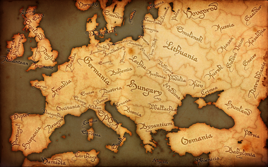 5 Kbytes, V - Old Medieval Europe Map - 900x563 Wallpaper - teahub.io