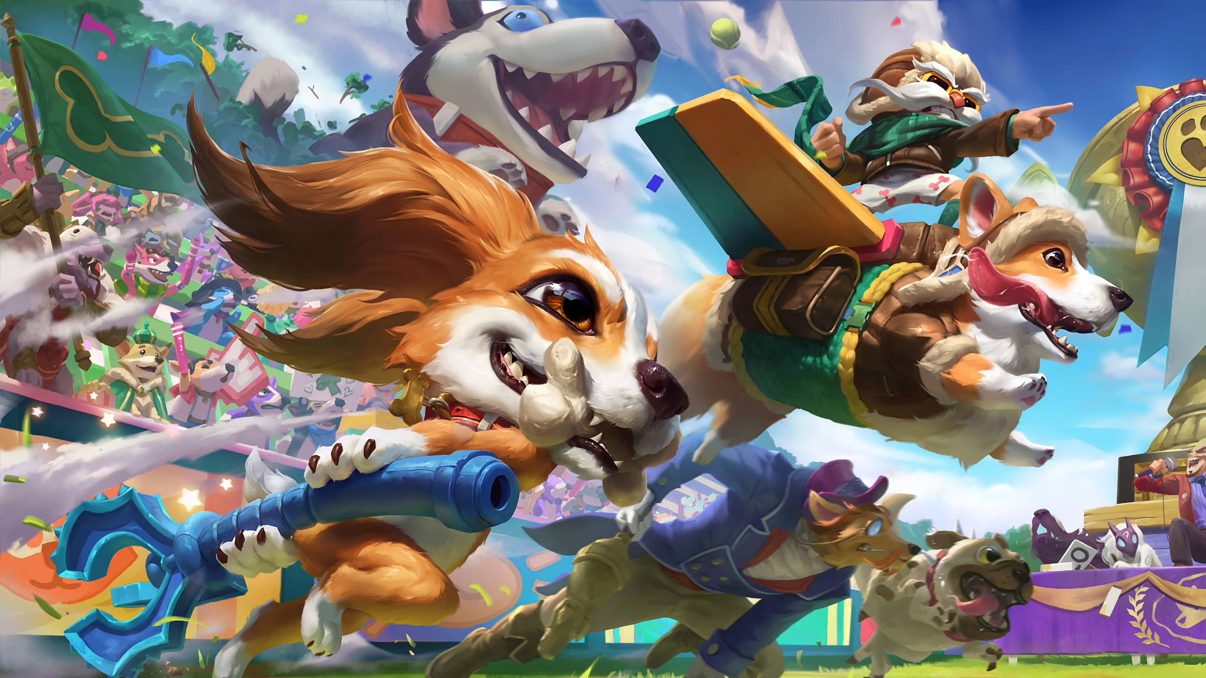 Corgi Corki, Splash Art, Lol, 4k, - April Fools Skins 2019 - 3840x2160 ...