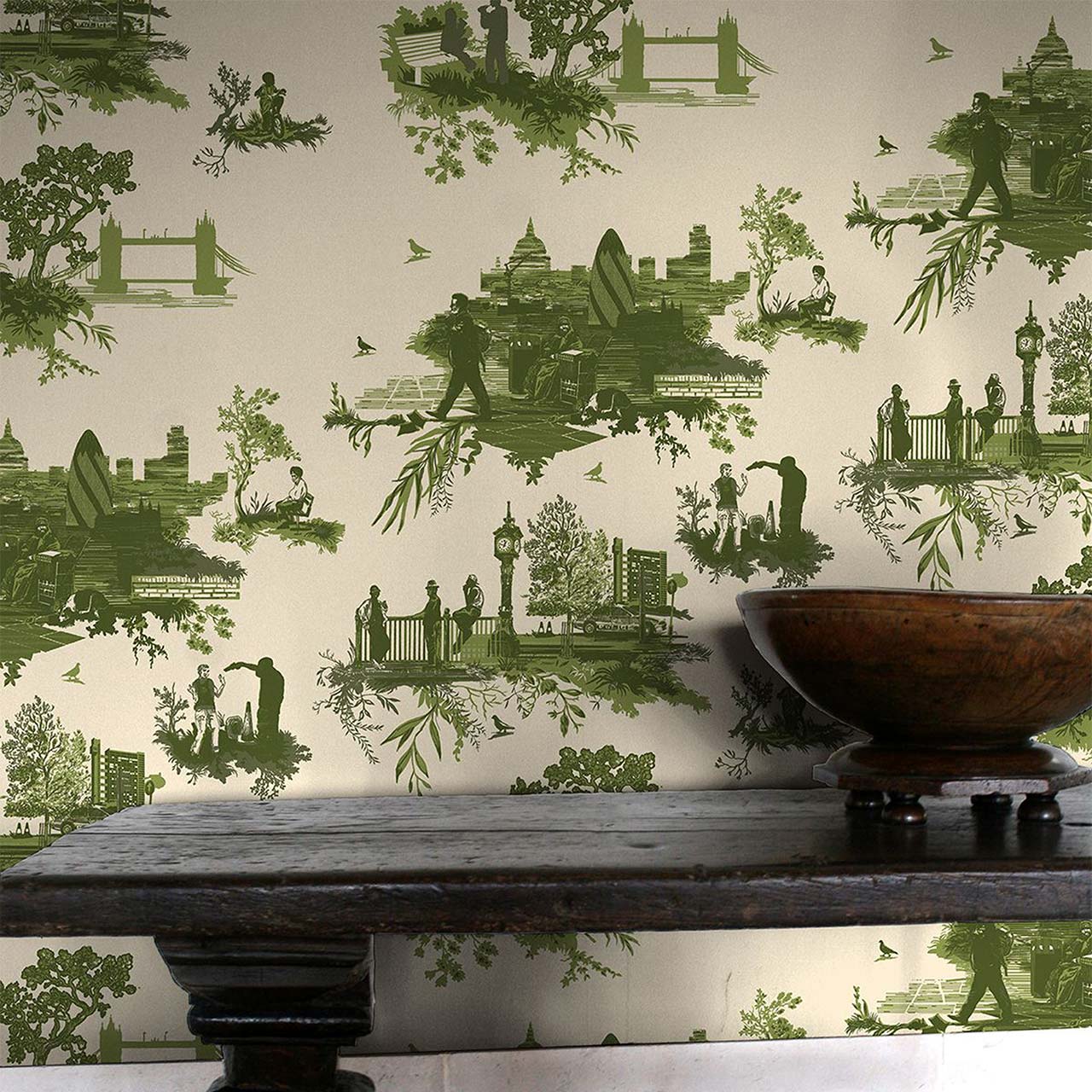 London Toile Tb/ltoil/4004/02 - Timorous Beasties Toile De Jouy ...