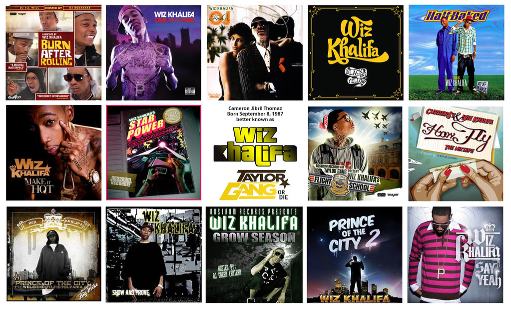 Wiz Khalifa Album Cover Collage - 1023x640 Wallpaper - teahub.io