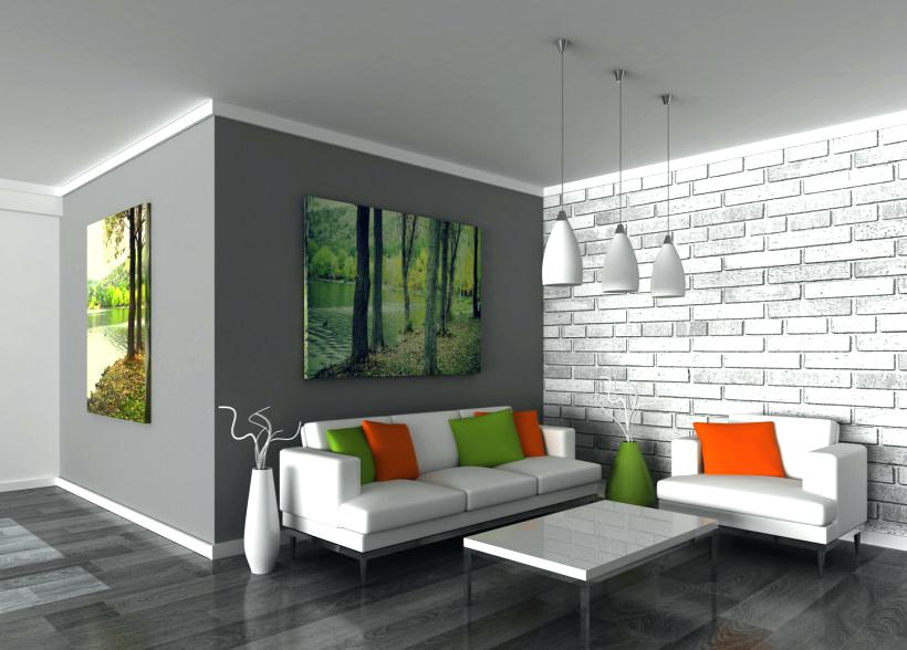 Grey Wallpaper Feature Wall - Grey Brick Wallpaper Feature Wall ...