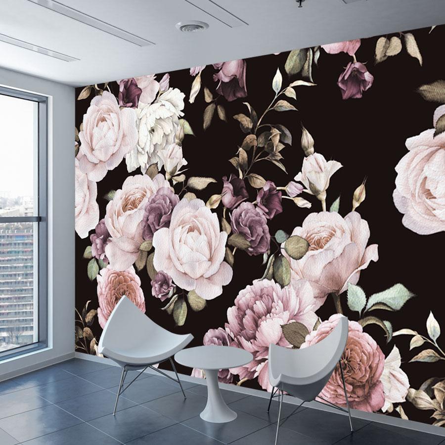 Black Flower Wall Paper - 900x900 Wallpaper - teahub.io