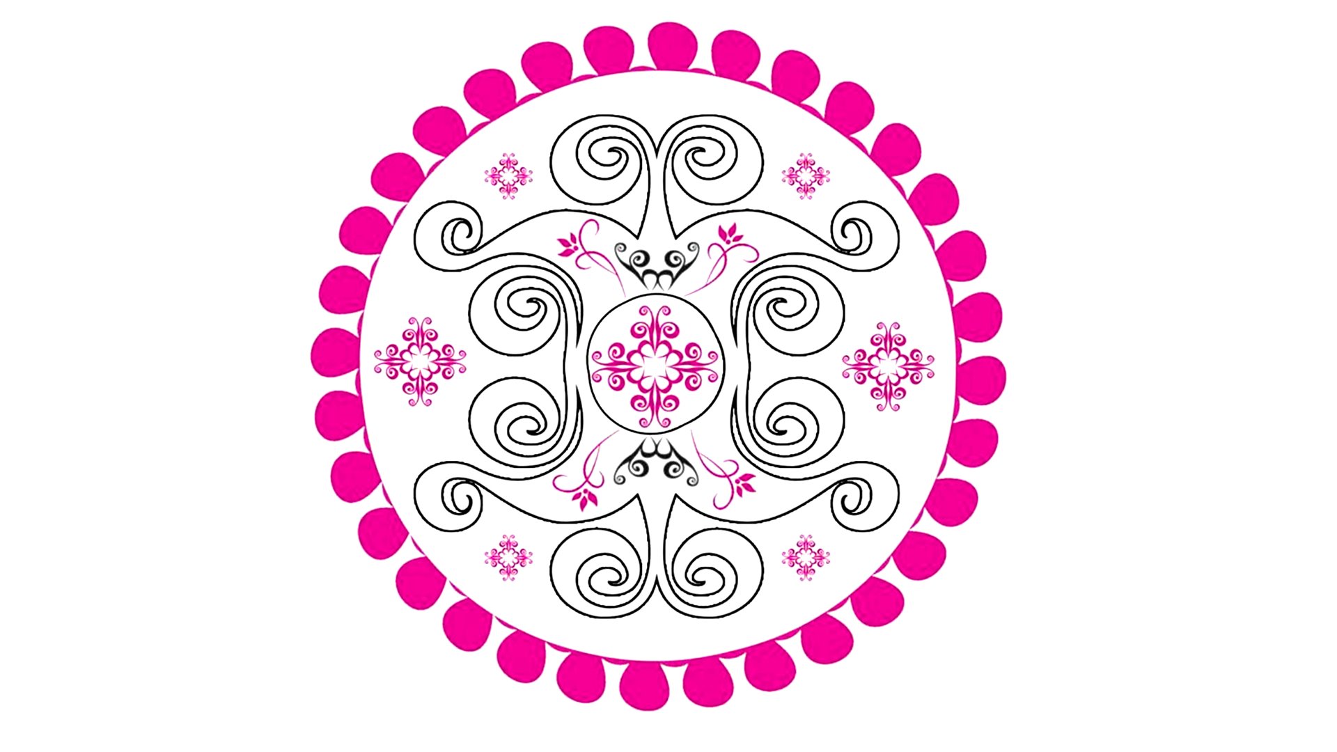 Diwali Rangoli Images With White Background - 1920x1080 Wallpaper ...