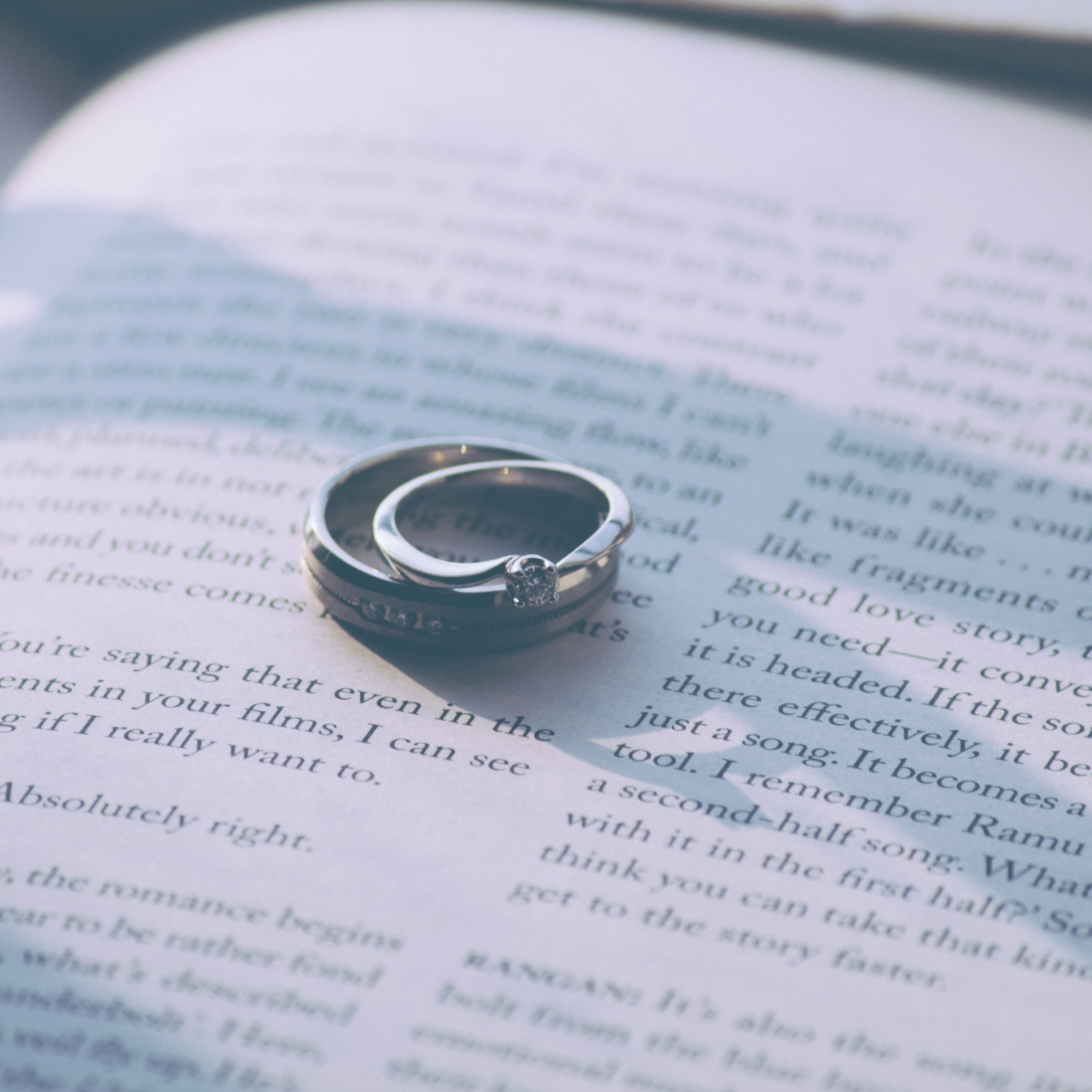Engagement Rings, Book, Letters, Love - 3000x3000 Wallpaper - teahub.io