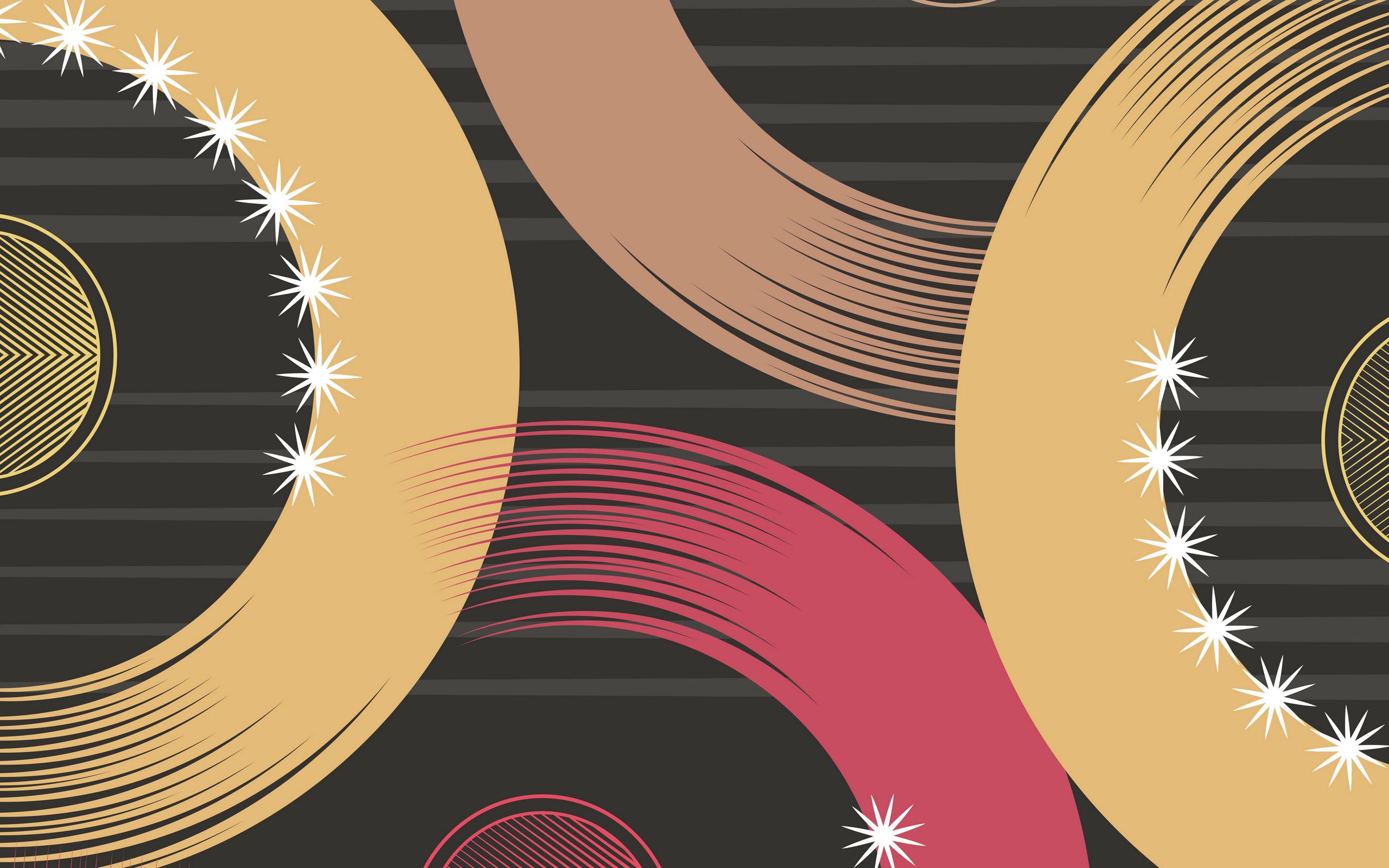 Wallpaper Circles, Colorful, Shine, Lines, Pattern, - Wallpaper ...