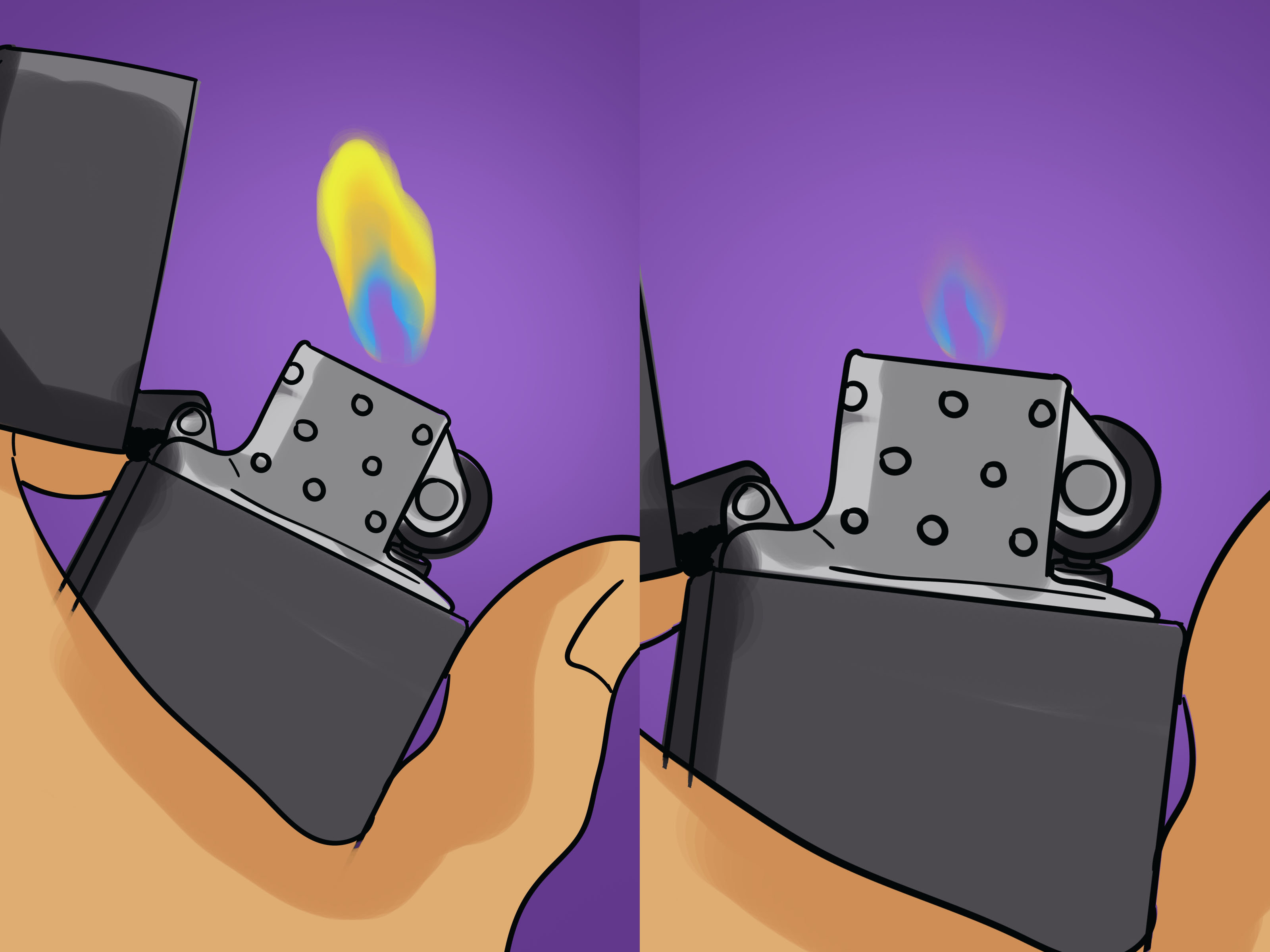 Image Titled Do The Twilight Zone On A Zippo Lighter - Cartoon ...