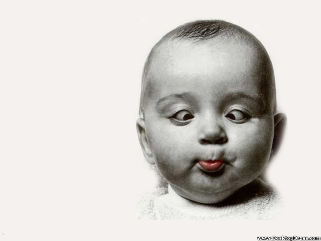 Cute Naughty Baby - Silly Cross Eyed Face - 1024x768 Wallpaper - teahub.io