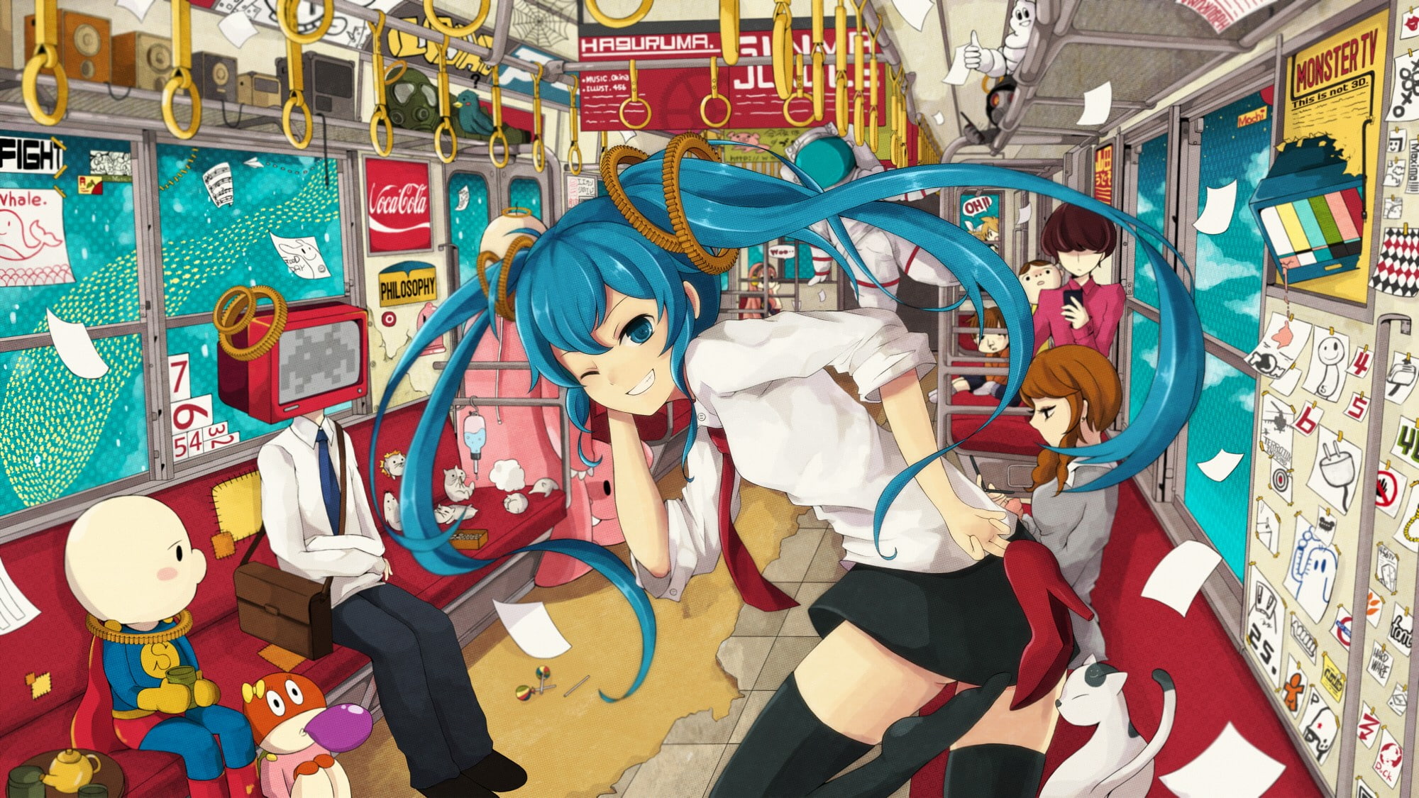 Hatsune Miku Bus - 2000x1125 Wallpaper - teahub.io