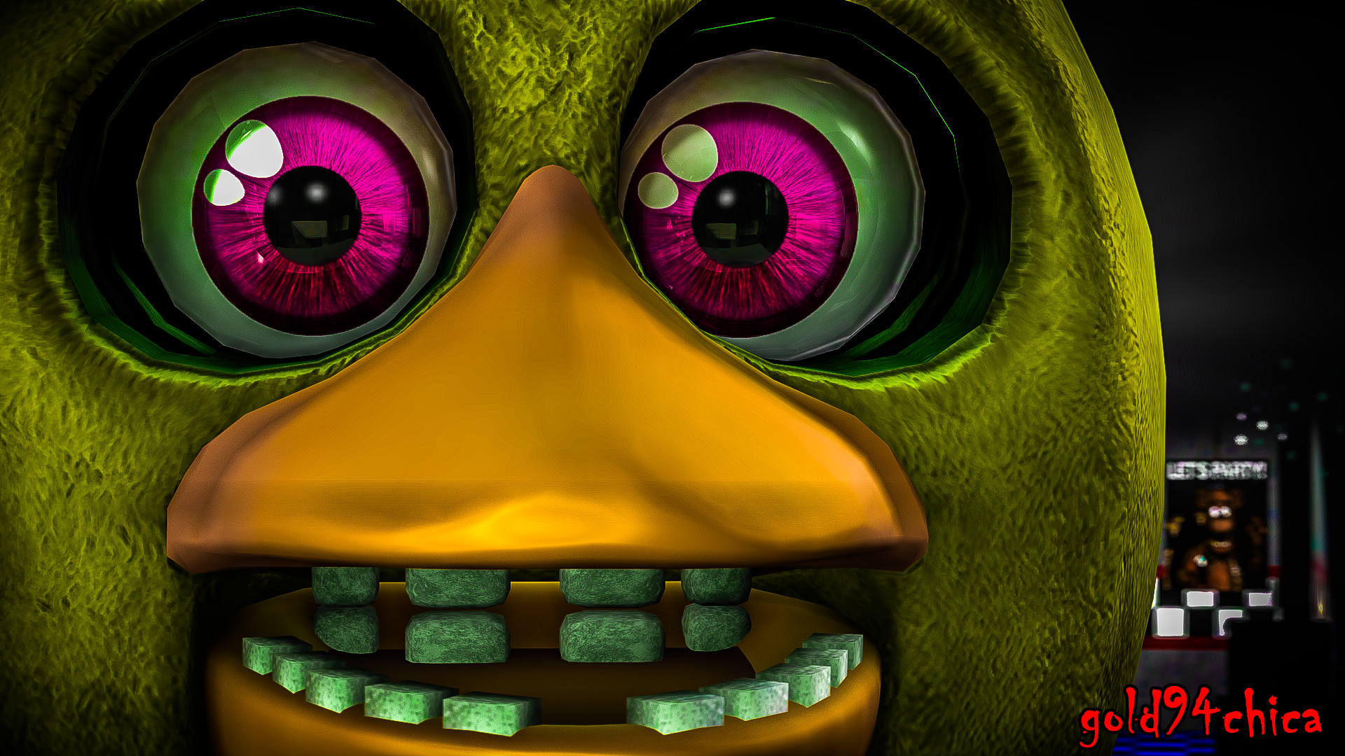 1920x1080, March 4, 2018, Fnaf Chica Hqfx Images - Fnaf Chica Eye Color ...