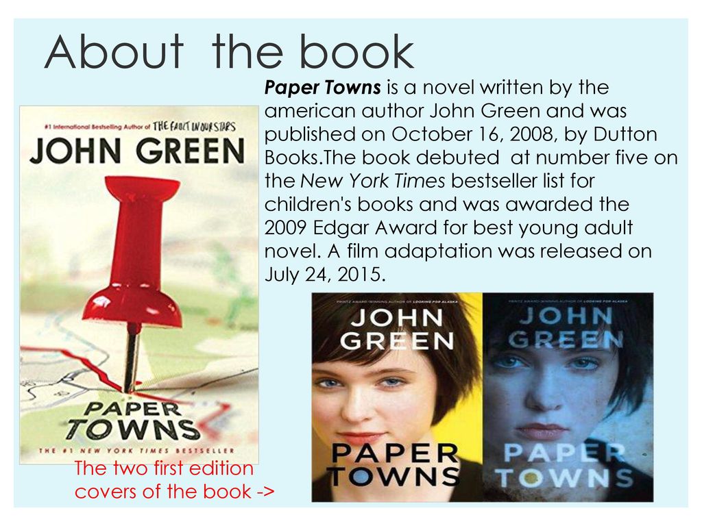 Paper Towns By John Green - 1024x768 Wallpaper - teahub.io