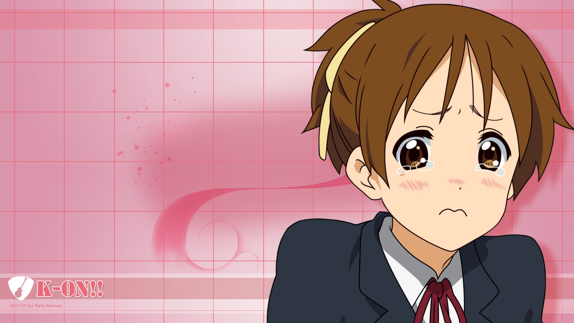 Wallpaper K-on, Hirasawa Yui, Girl, Brunette, Tears, - Hirasawa Ui ...