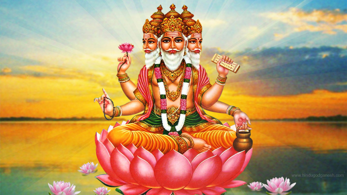 Lord Brahma Images Hd Photo Full Size Wallpaper Hindu God