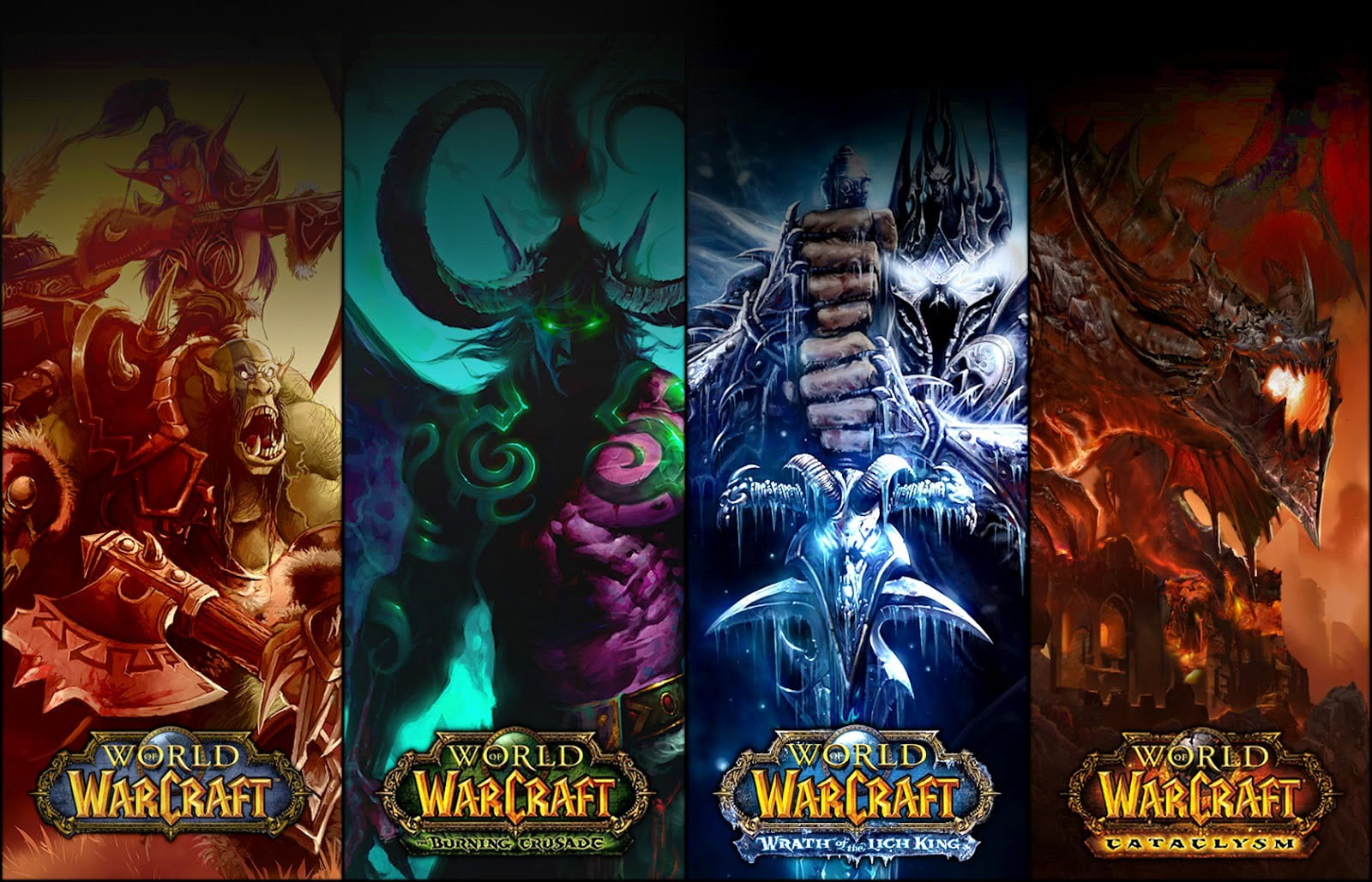World Of Warcraft Collage - 1600x1029 Wallpaper - teahub.io