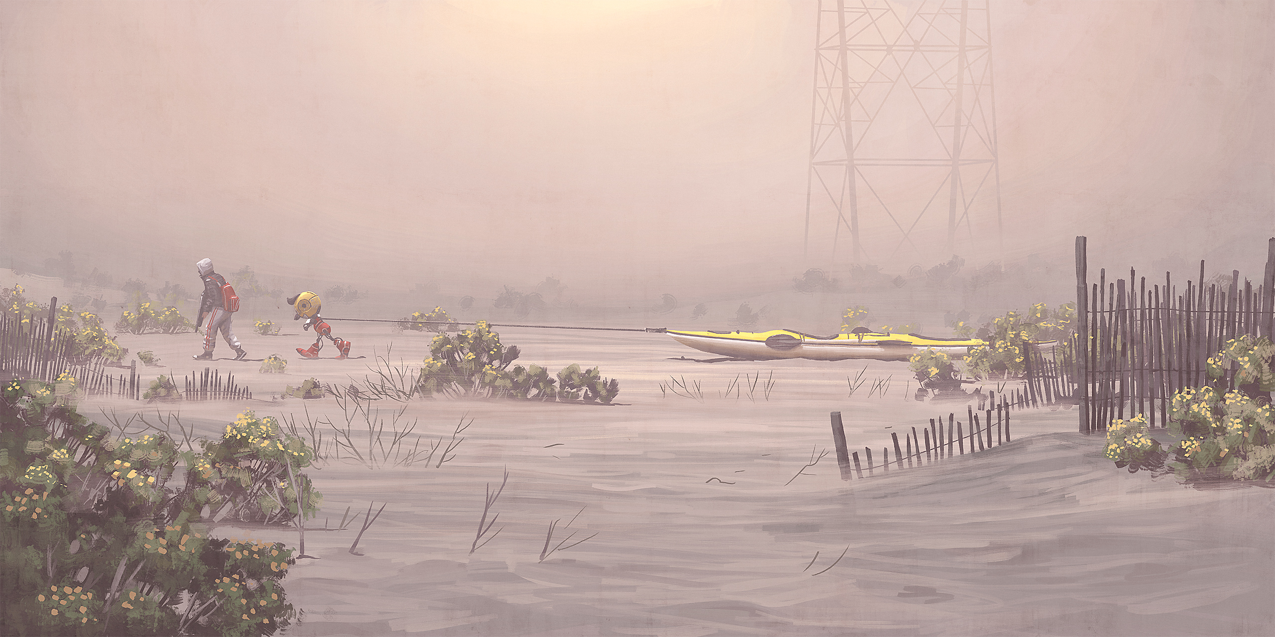 Simon Stålenhag Electric State - 2560x1280 Wallpaper - teahub.io