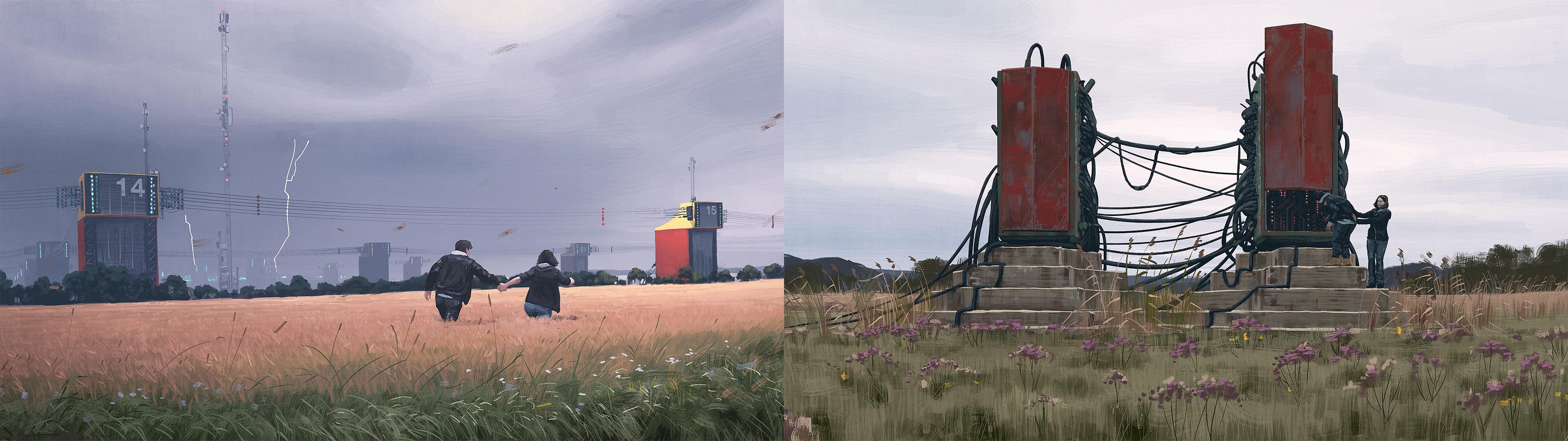 Dual Screen Simon Stålenhag - 3840x1080 Wallpaper - teahub.io