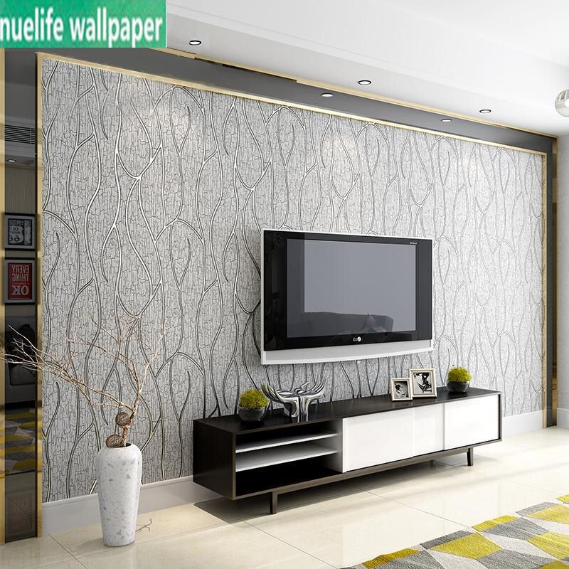 Simple Fashion Tv Background Wall Paper Living Room - Wallpaper ...