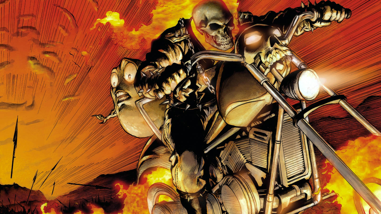 Ghost Rider Motorcycle Comic - 1600x900 Wallpaper - teahub.io
