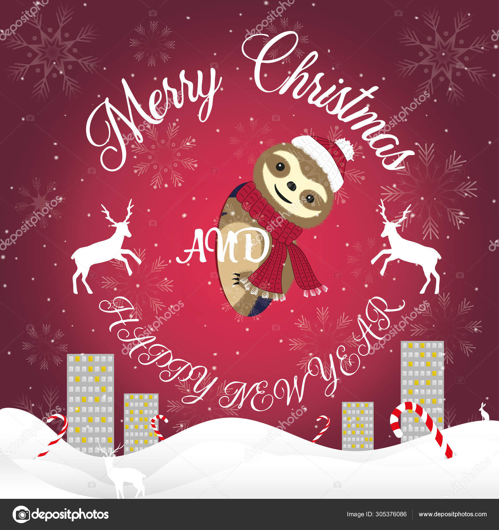 Merry Christmas Sloth - 1600x1700 Wallpaper - teahub.io