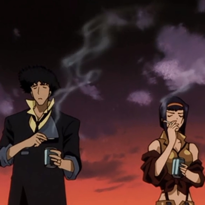 Spike Spiegel Smoking Gif - 864x864 Wallpaper - teahub.io