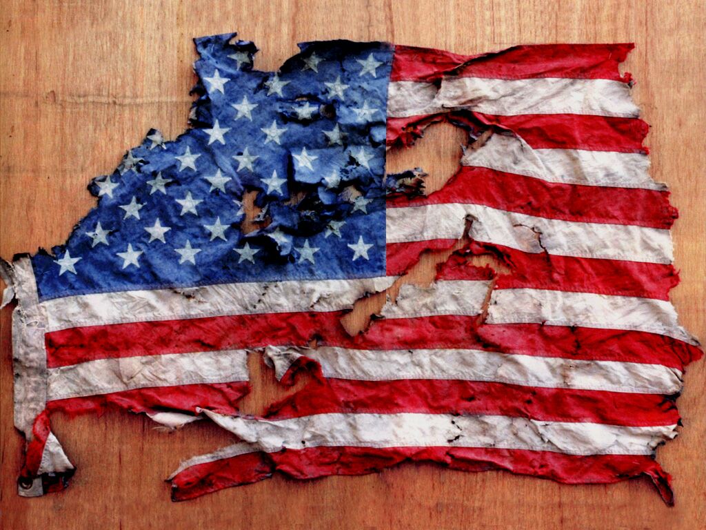 Old Torn Flag - American Flag Torn Apart - 1024x768 Wallpaper - teahub.io