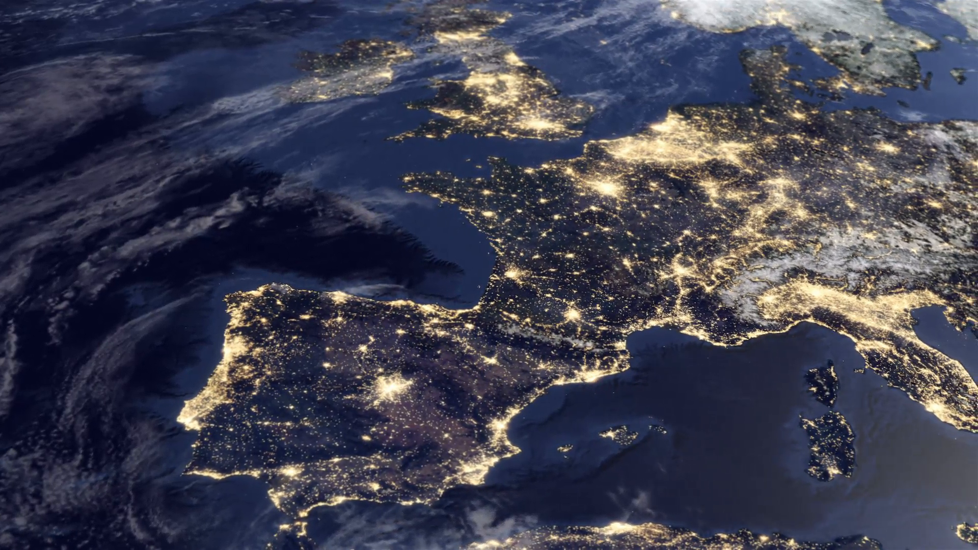 Satellite Picture Of Europe 1920x1080 Wallpaper